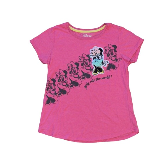 Dolls Kill | Tops | Y2k Disney Minnie Mouse Pink Girls Rule The World ...